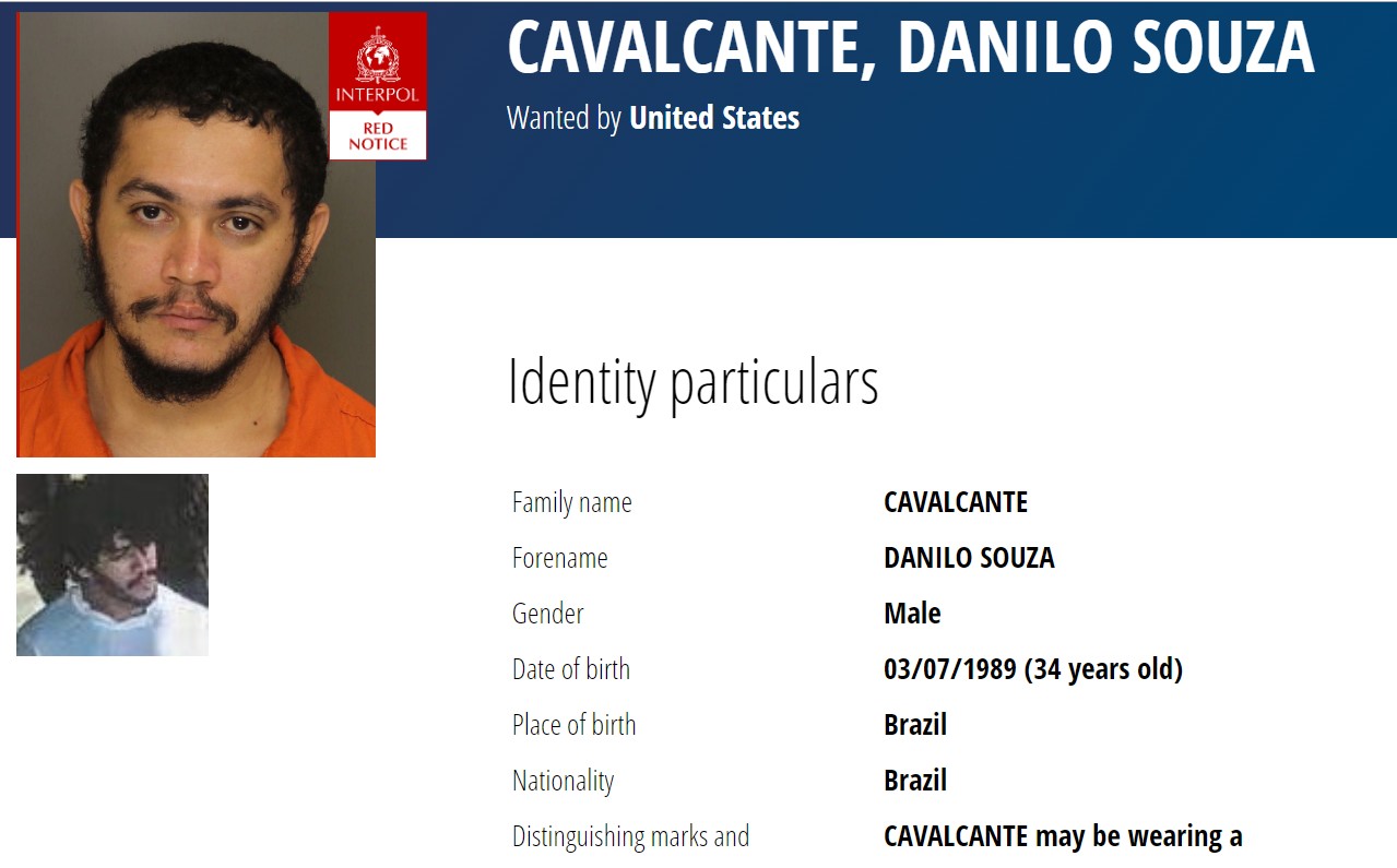 Danilo Cavalcante, o fugitivo brasileiro nos EUA, é incluído na lista ...