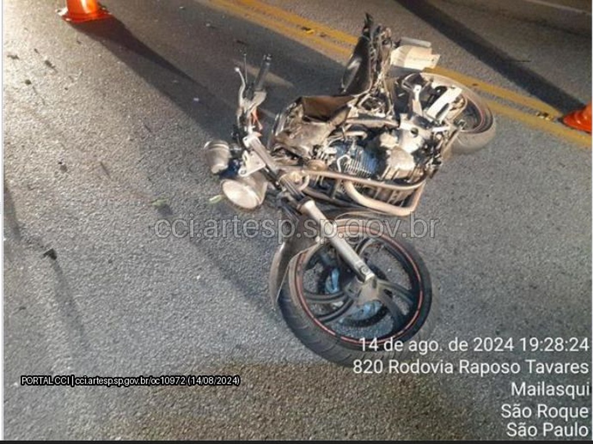 Motociclista é socorrido em estado grave após acidente na Raposo Tavares em São Roque | Sorocaba ...