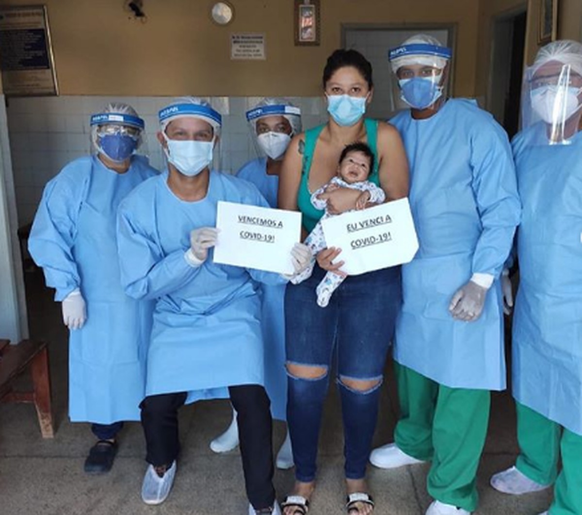 Bebê de um mês com Covid-19 recebe alta após passar cinco dias ...