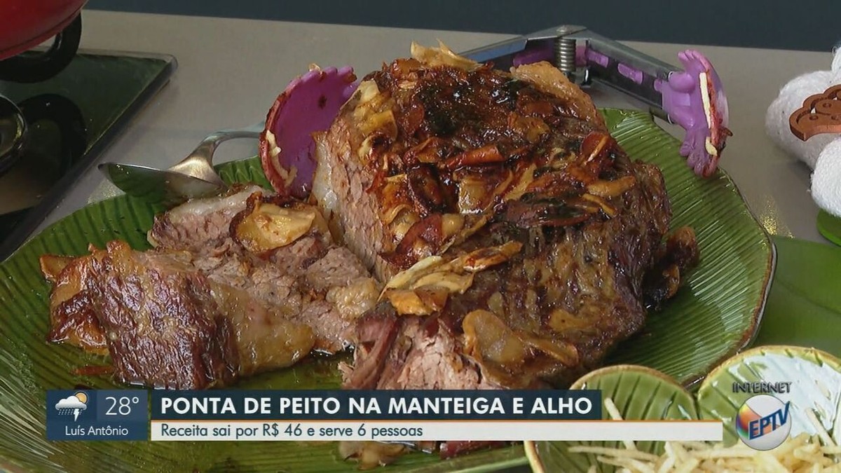 Barato da Cozinha: aprenda a fazer ponta de peito assada na manteiga e no alho | Ribeirão Preto ...