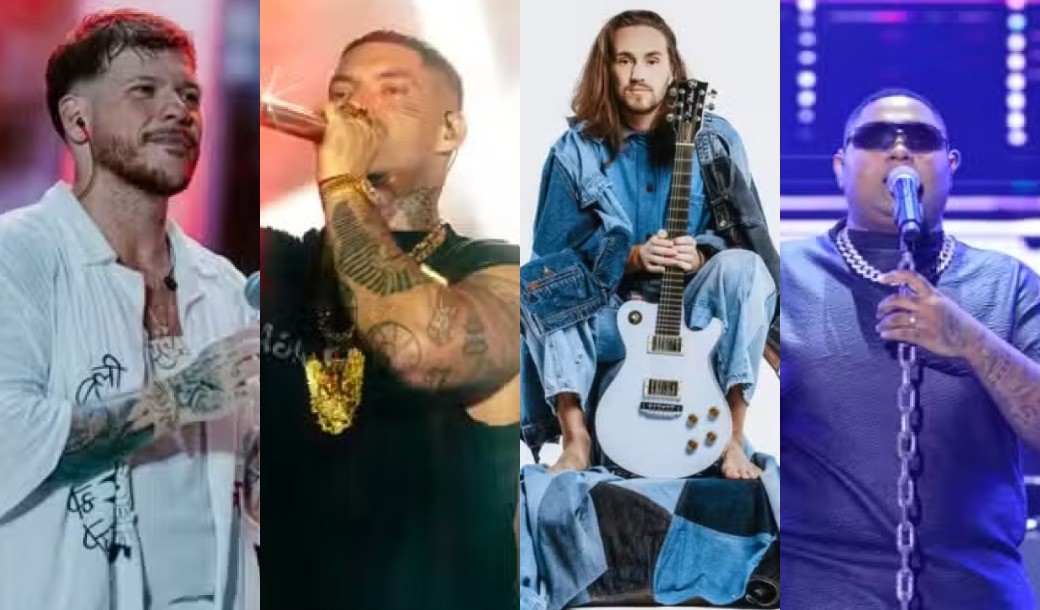 Ferrugem, Filipe Ret, Vitor Kley, Kevin o Chris e Simone Mendes são as ...