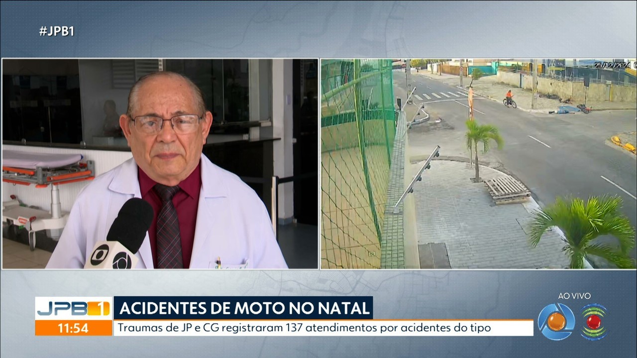 Acidentes de moto deixam mais de 130 feridos durante o Natal em João ...