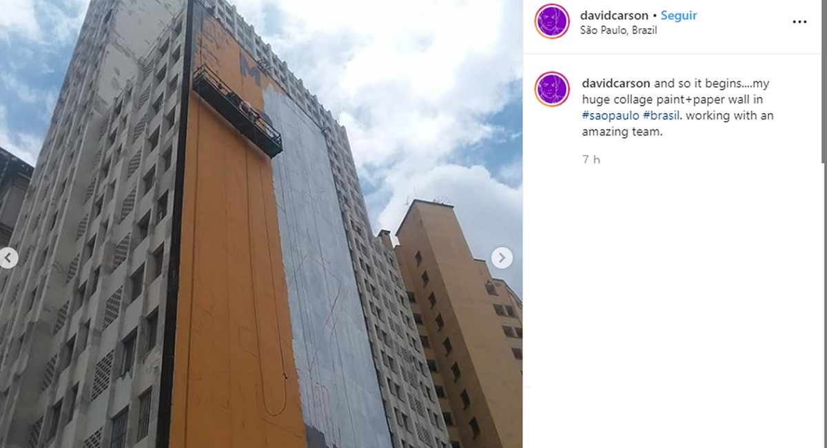 Três artistas que faziam grafite em prédio ficam pendurados a cerca de ...