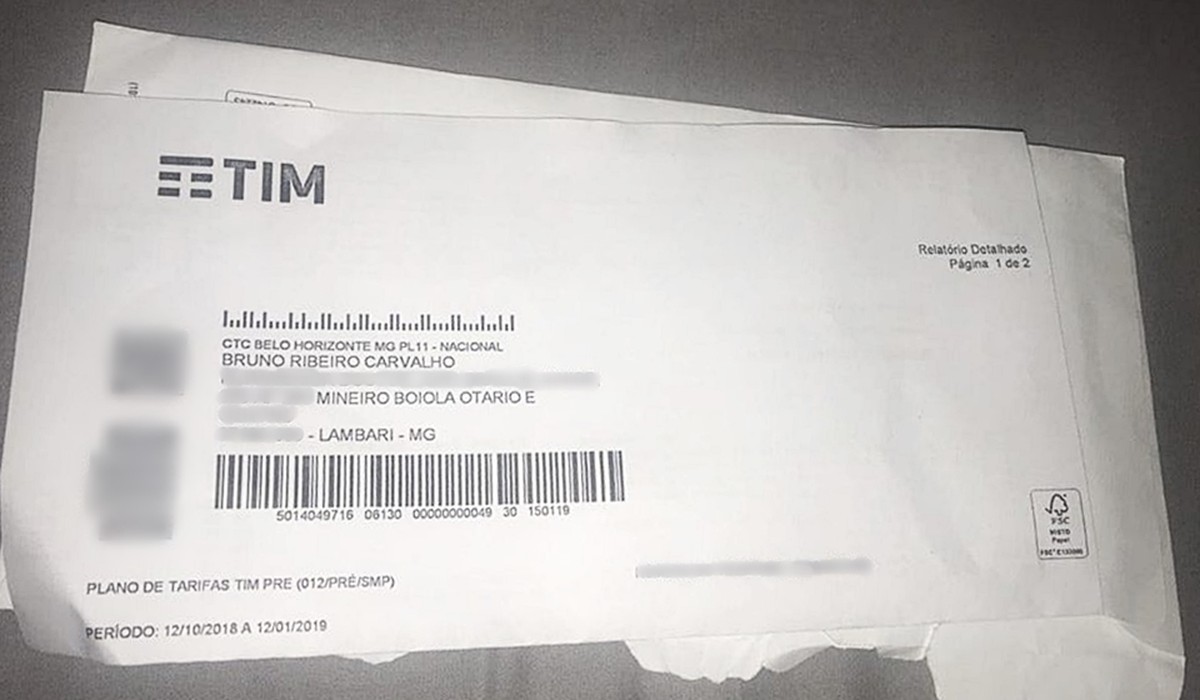 Após reclamação, cliente da Tim recebe fatura com 'mineiro boiola ...