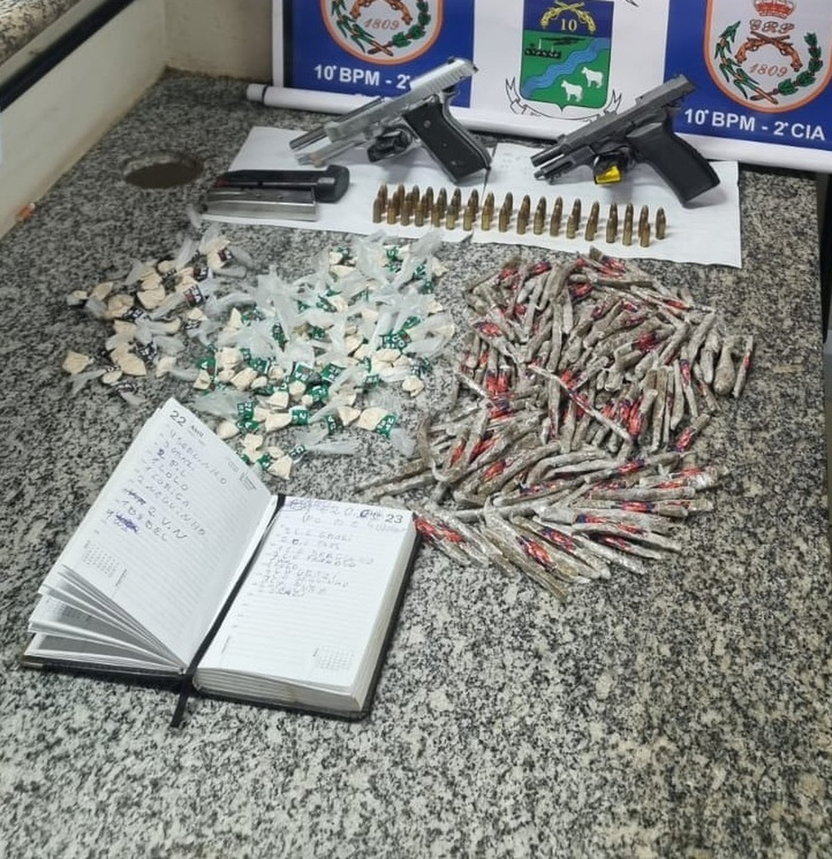 Suspeitos De Integrar Facção Criminosa São Presos Com Drogas E Armas Em