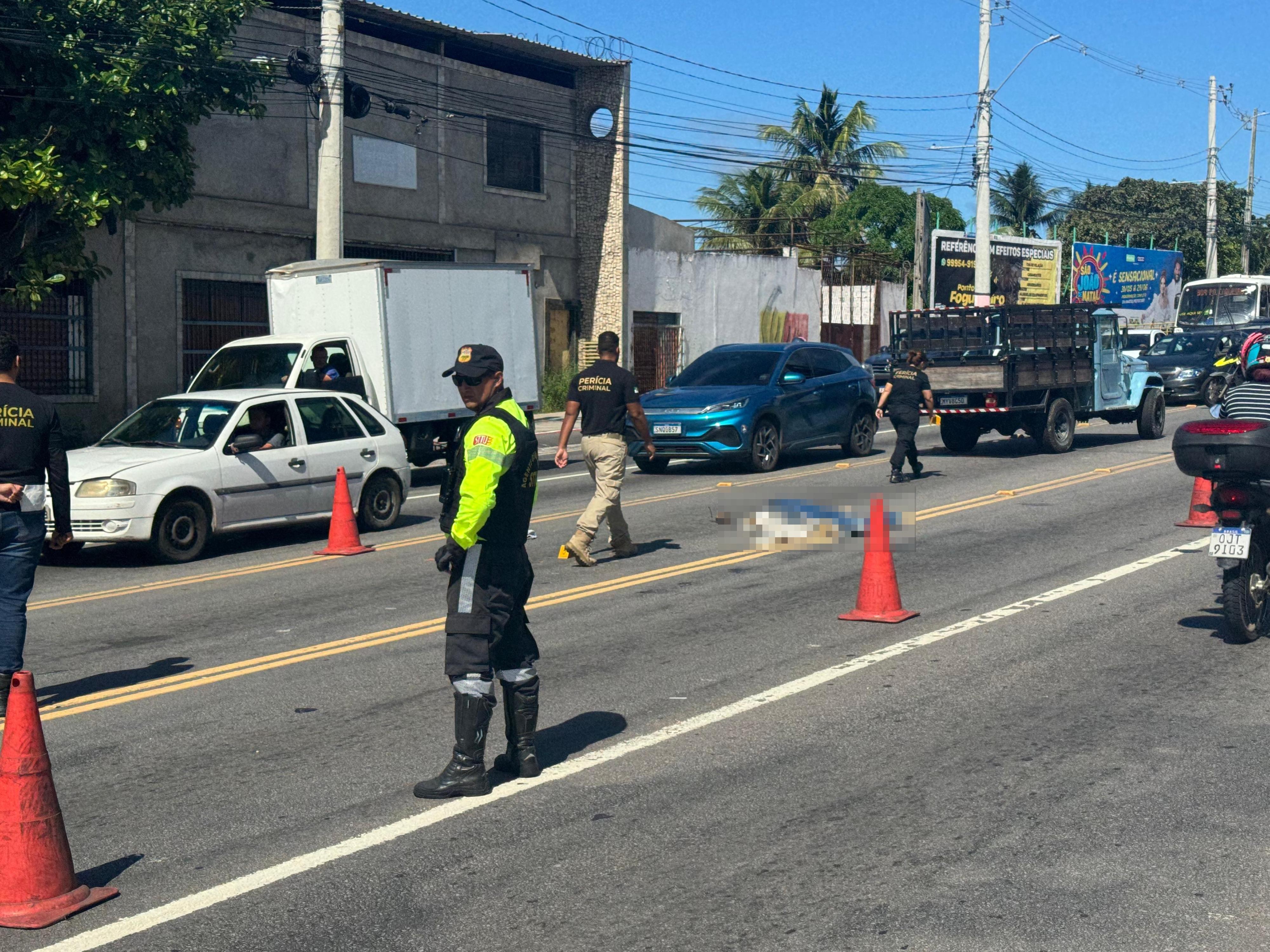 Idoso morre atropelado em faixa de pedestre em Natal