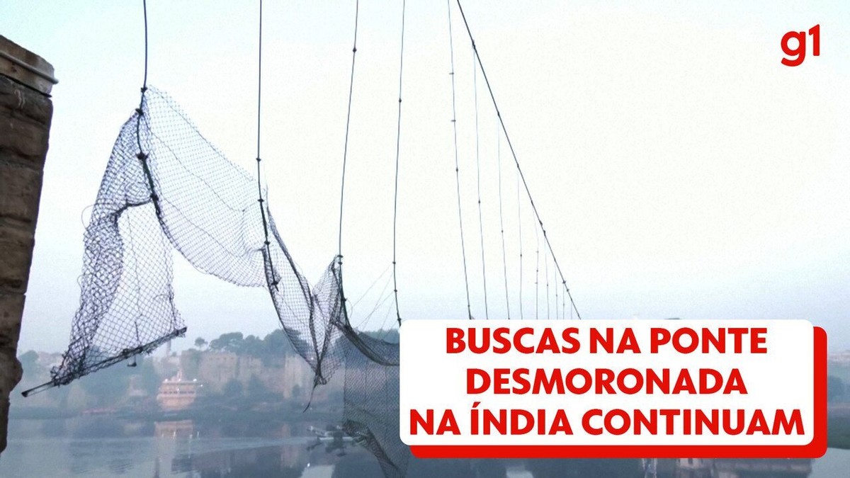 Imagens de satélite mostram antes e depois da ponte que caiu na Índia ...