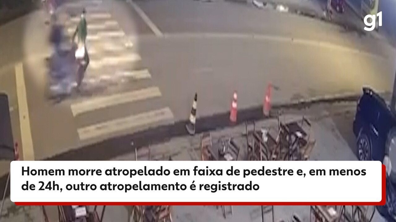 Homem morre após ser atropelado em faixa de pedestre em Campina Grande; outro acidente é ...