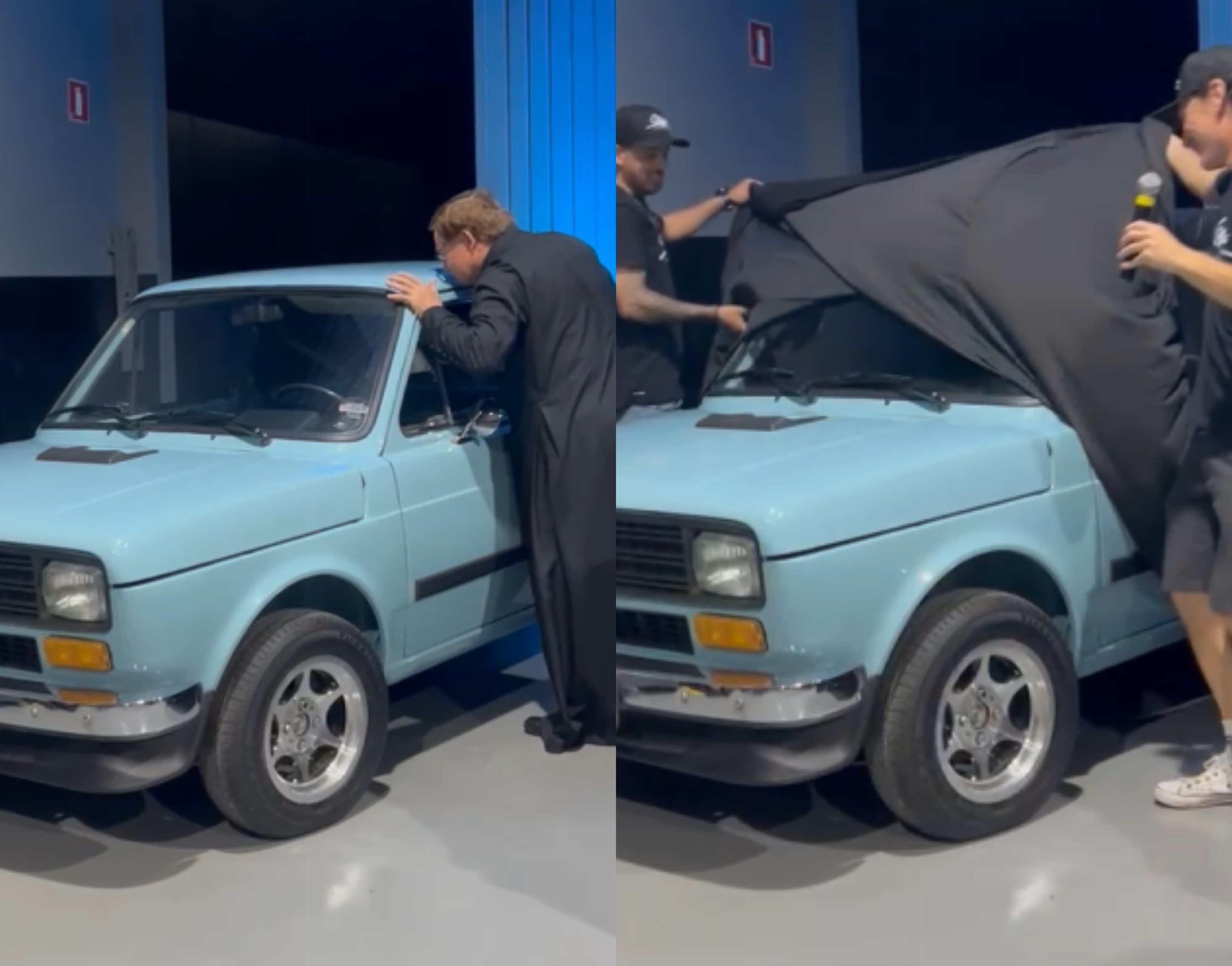 Mecânico restaura Fiat 147 de 1978 para presentear padre no interior de ...