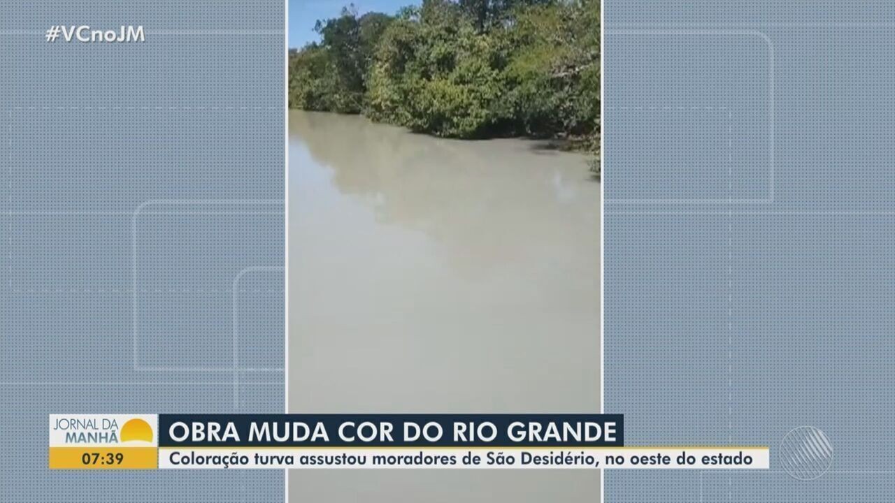 Obra de barragem altera coloração de água de rio no oeste da Bahia ...