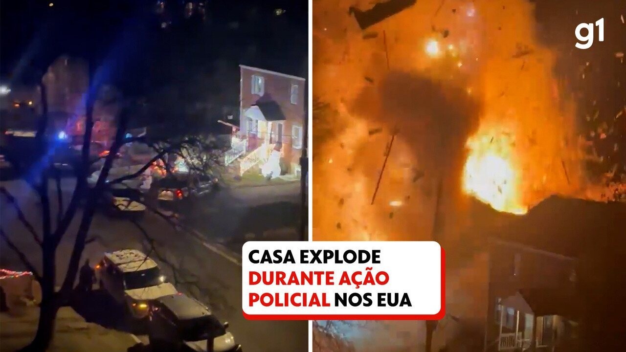 VÍDEO: Casa explode enquanto polícia tentava cumprir mandado de busca ...
