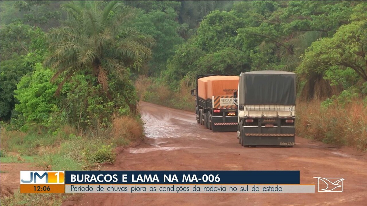 Caminhoneiros dizem que trânsito na MA-006 pode parar devido buracos e ...