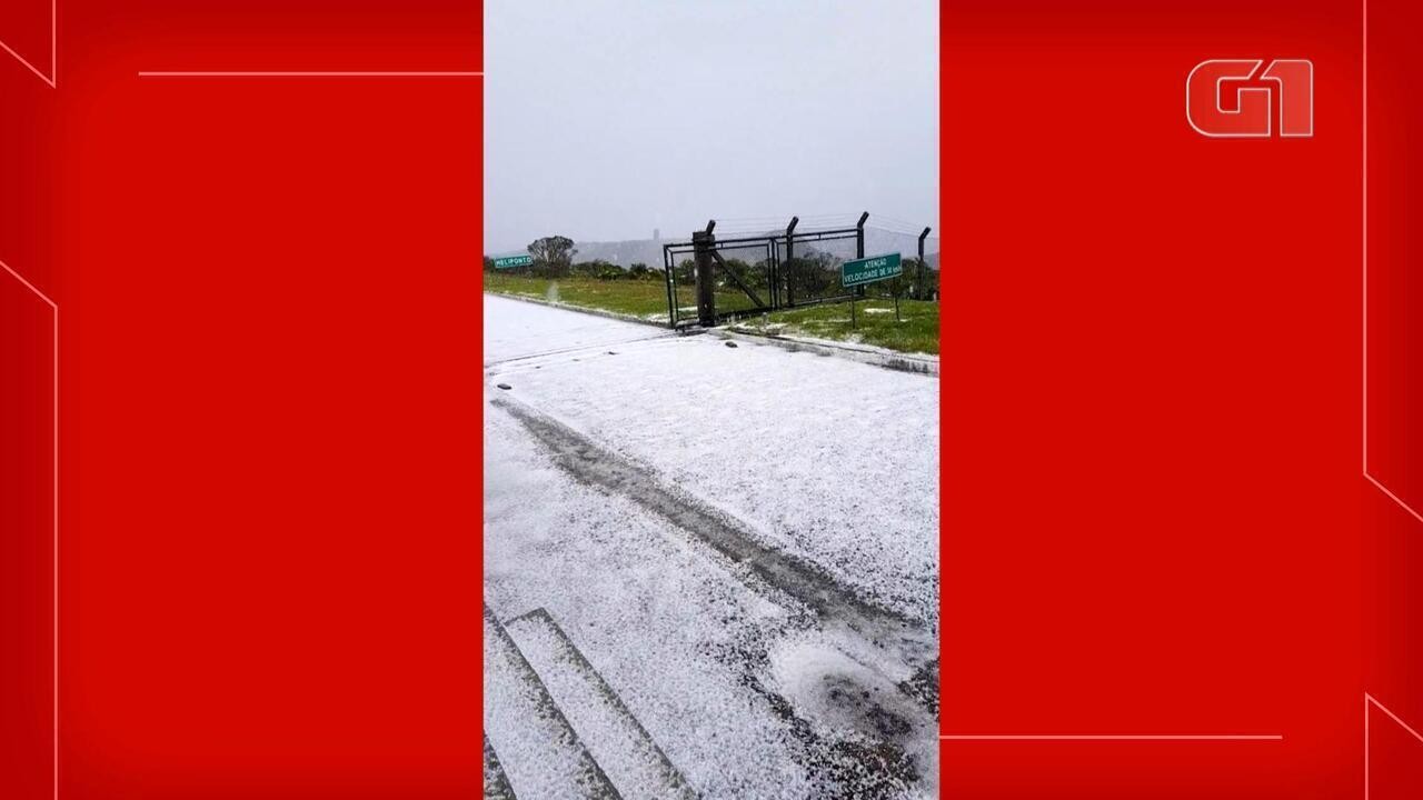 Granizo atinge cidades de SC nesta terça-feira; VÍDEOS | Santa Catarina ...