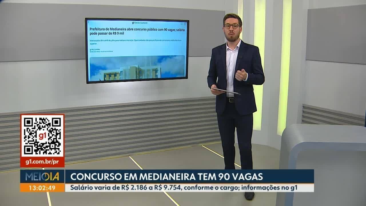 Prefeitura de Medianeira abre concurso público com 90 vagas; salário ...
