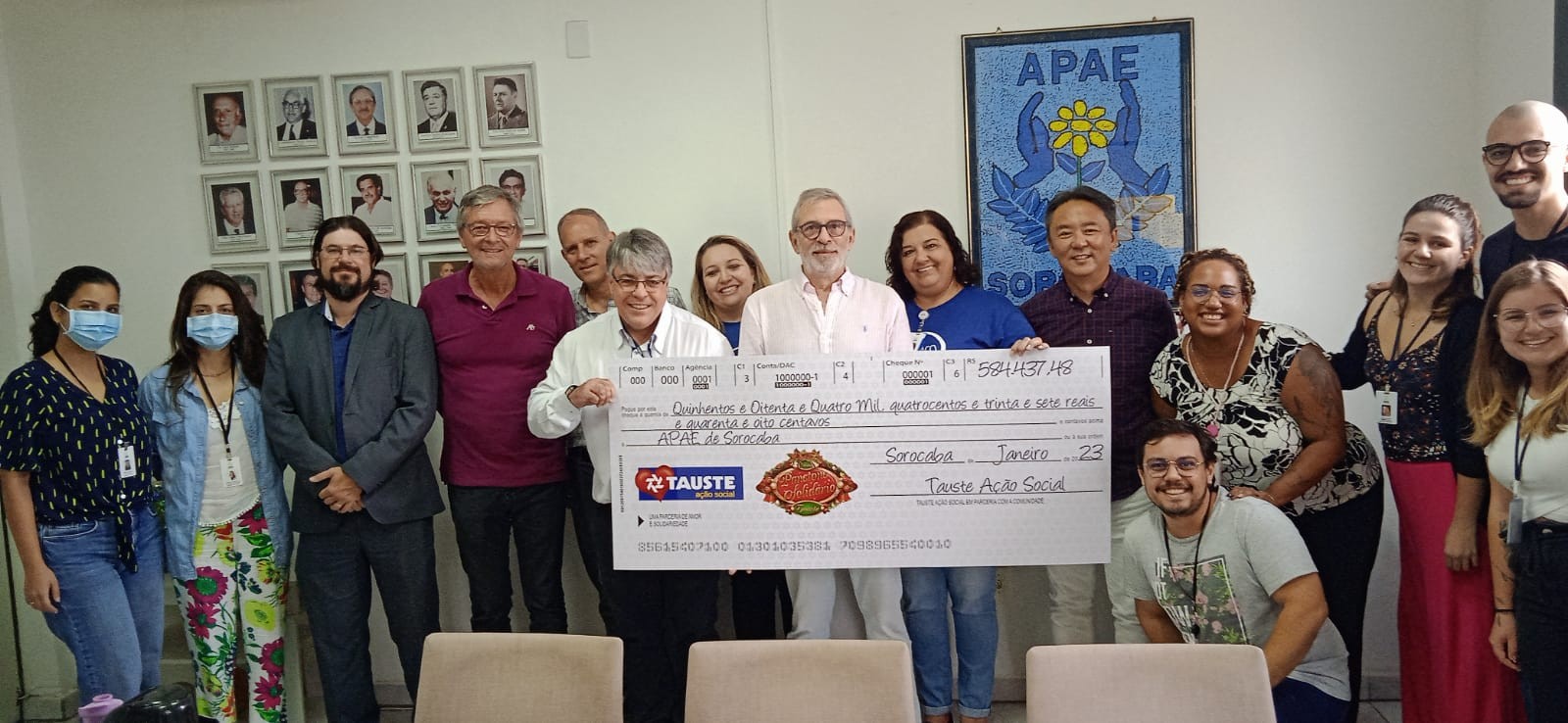 Tauste Supermercados realiza entrega para as 5 instituições ...