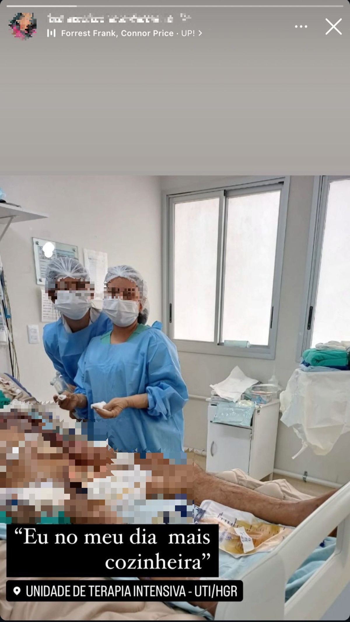 Enfermeira posta foto de paciente com ferimentos expostos e legenda 'eu ...