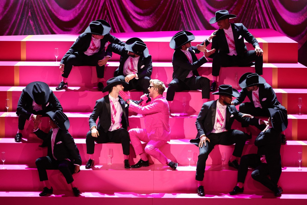 Oscar 2024: Ryan Gosling canta 'I'm just Ken' no palco da premiação ...