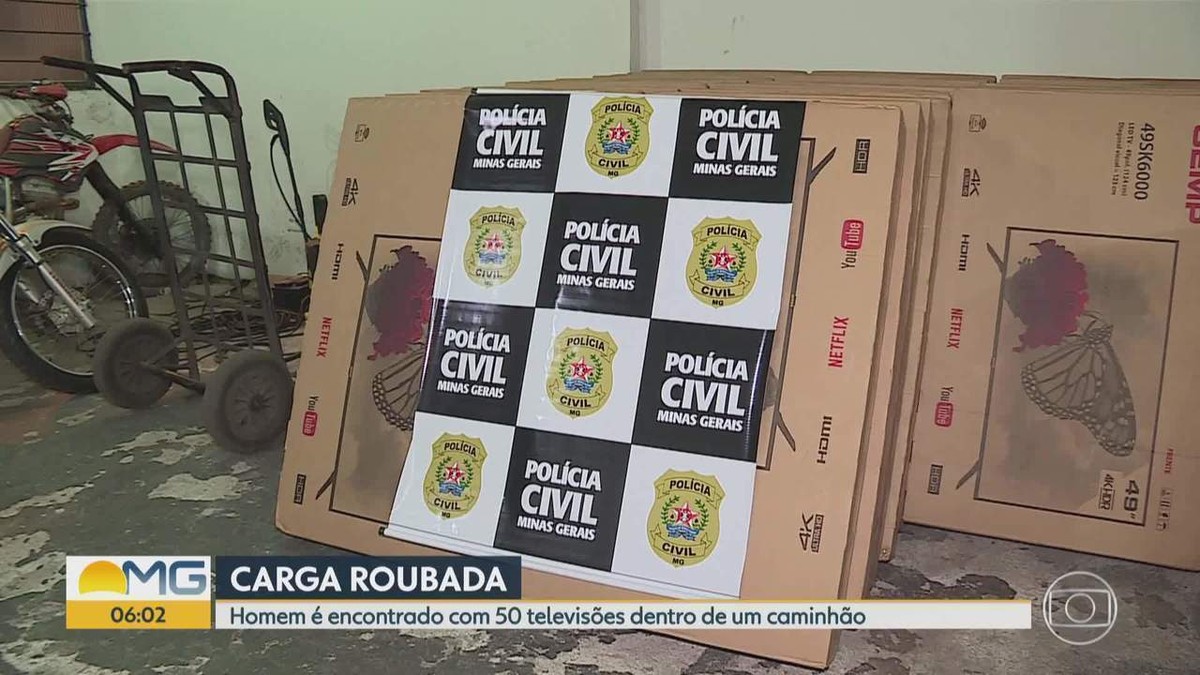 Polícia Prende Suspeito De Roubo De Carga E Apreende Mais De 40 Tvs Na