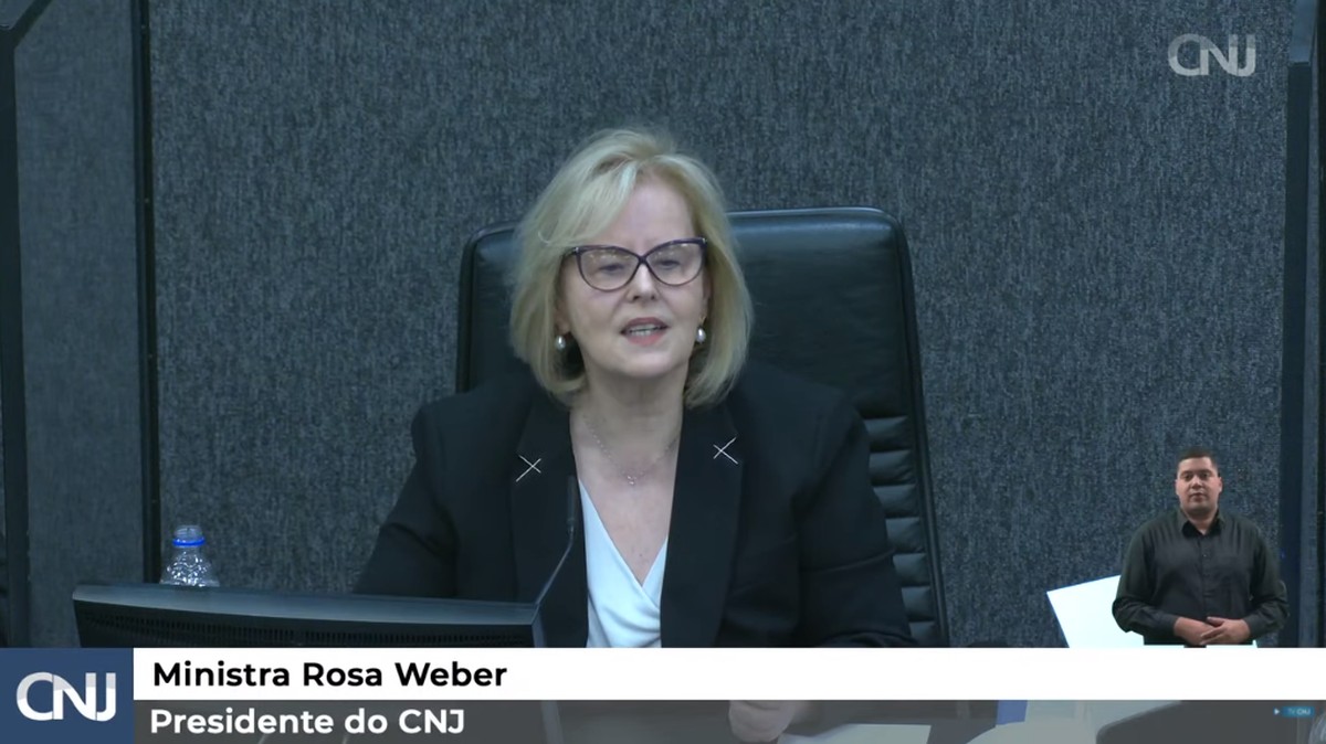 Em primeira sessão à frente do CNJ, Rosa Weber defende reduzir estoque ...