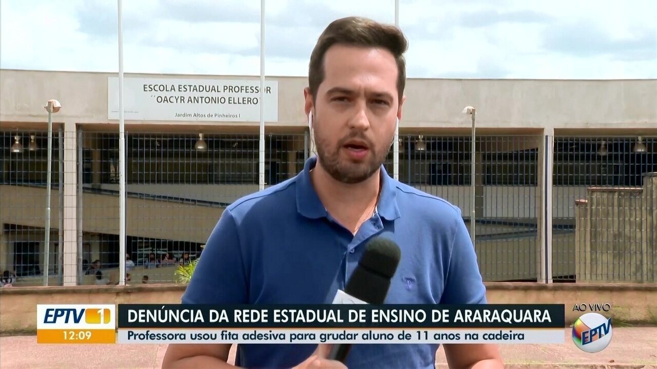 Aluno de 11 anos é amarrado pela professora com fita na cadeira durante ...