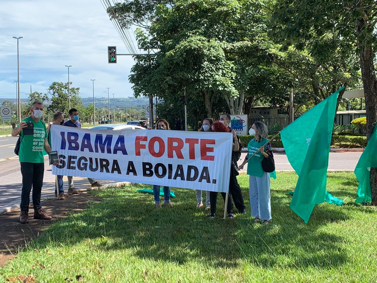 No aniversário de 33 anos do Ibama, servidores fazem ato para denunciar ...