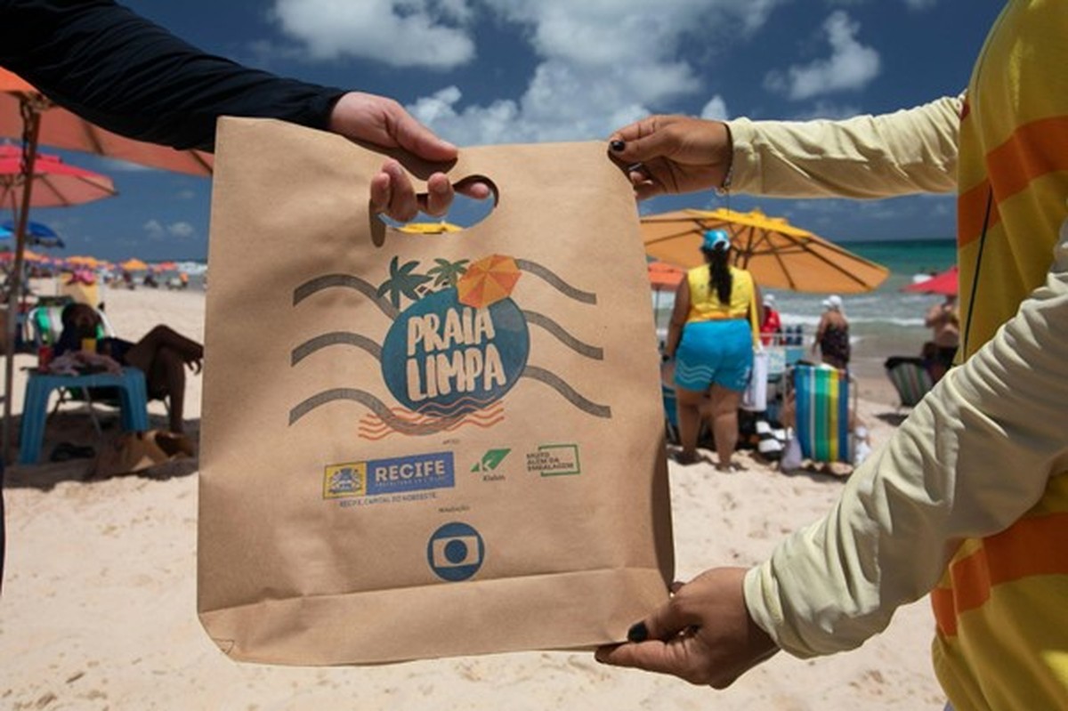 Plástico bem longe do mar! Em praias do Recife, separação do lixo evita ...