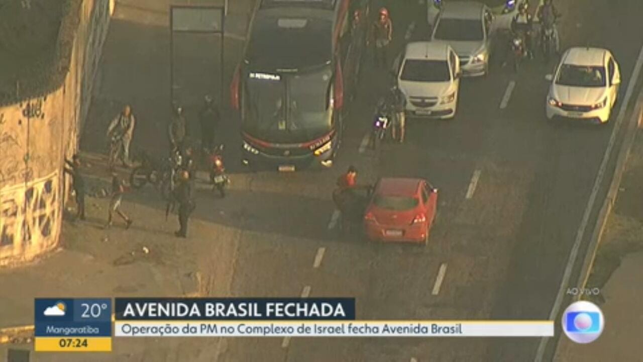 Tiroteio durante operação da PM no Complexo de Israel fecha a Avenida ...