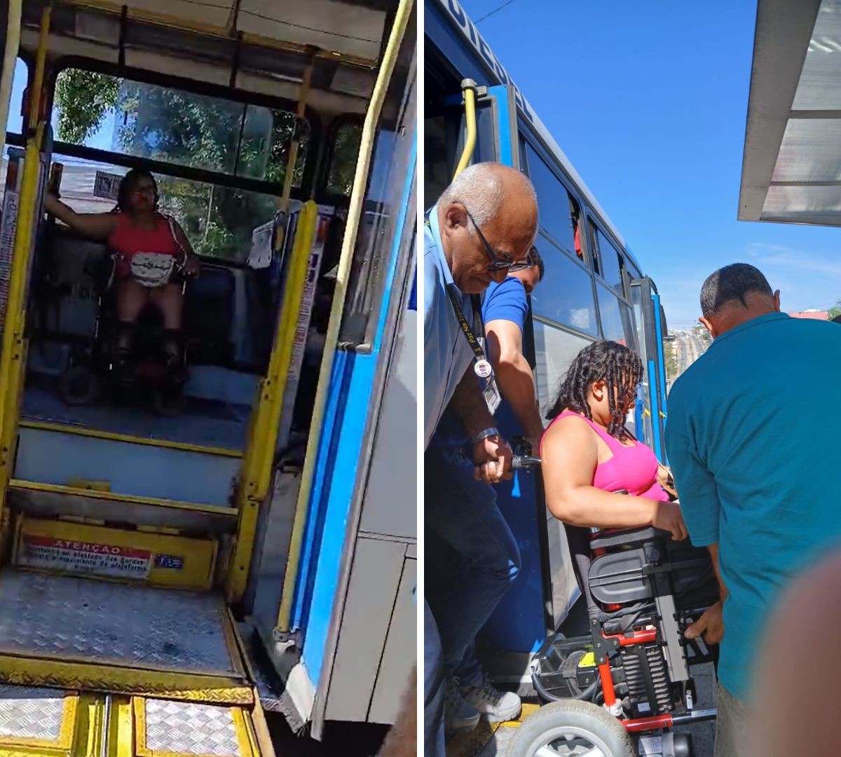 Cadeirante enfrenta três ônibus com elevador quebrado e cita ...