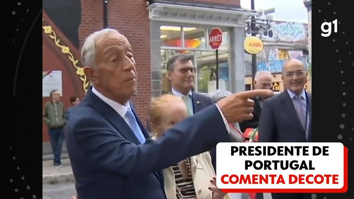 VÍDEO: Presidente de Portugal comenta decote de jovem e gera onda de ...