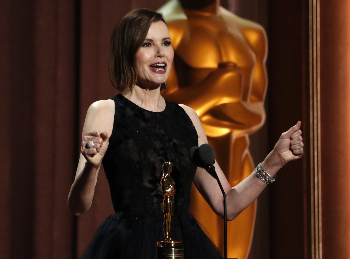 Geena Davis recebe Oscar honorário por trabalho contra preconceito de ...