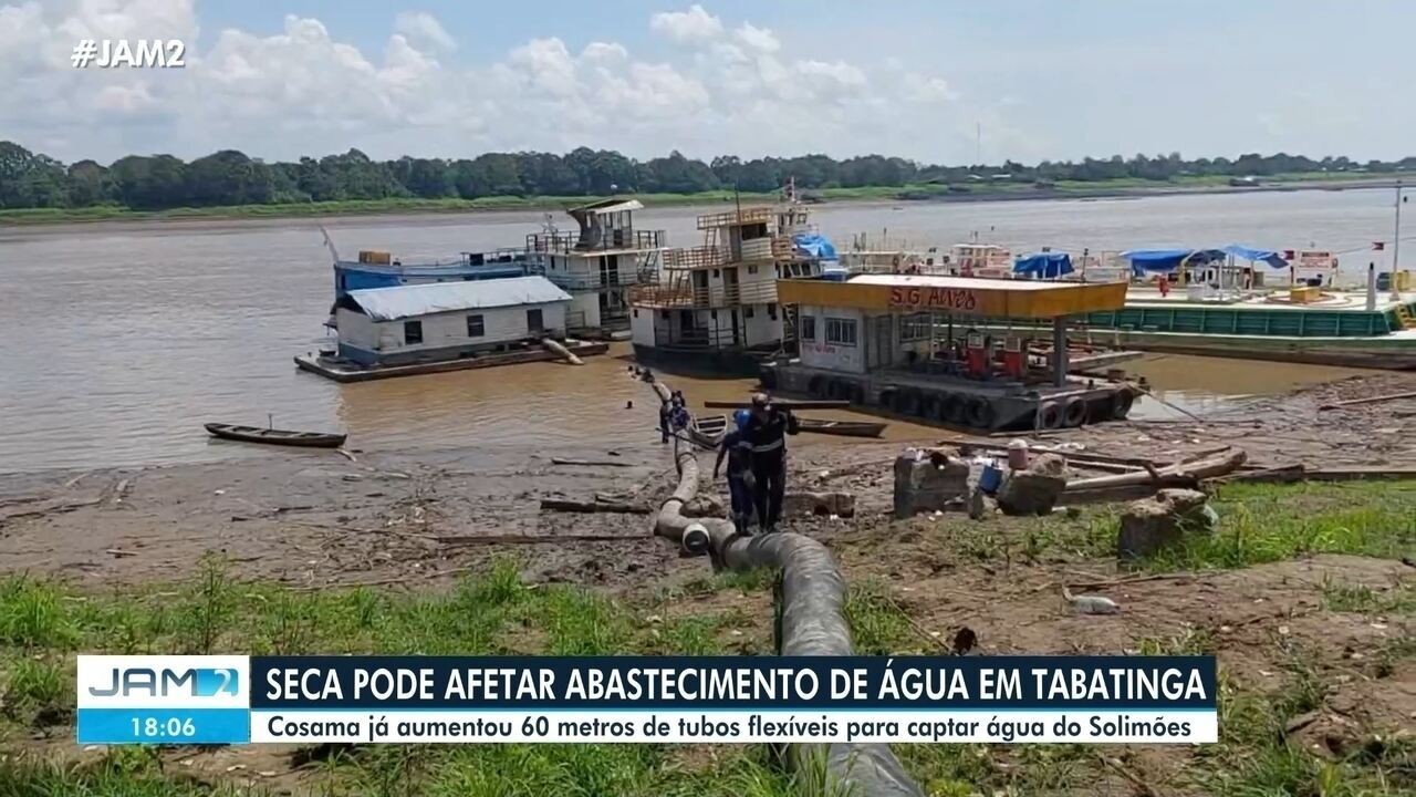 Trecho do Rio Solimões no AM tem menor nível da história e pode isolar ...