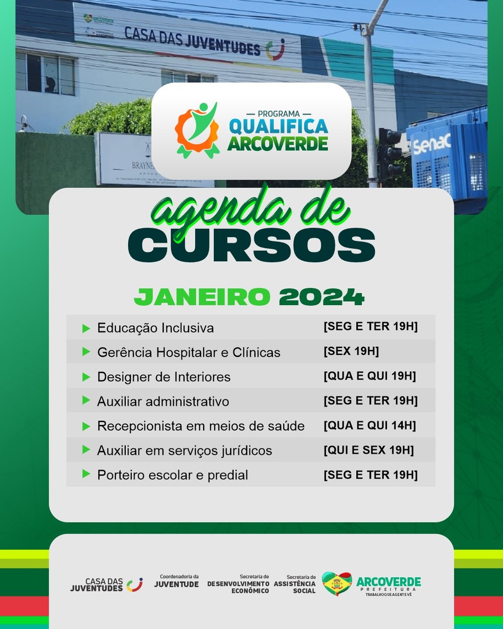 Programa Qualifica Arcoverde abre inscrições para sete cursos gratuitos ...