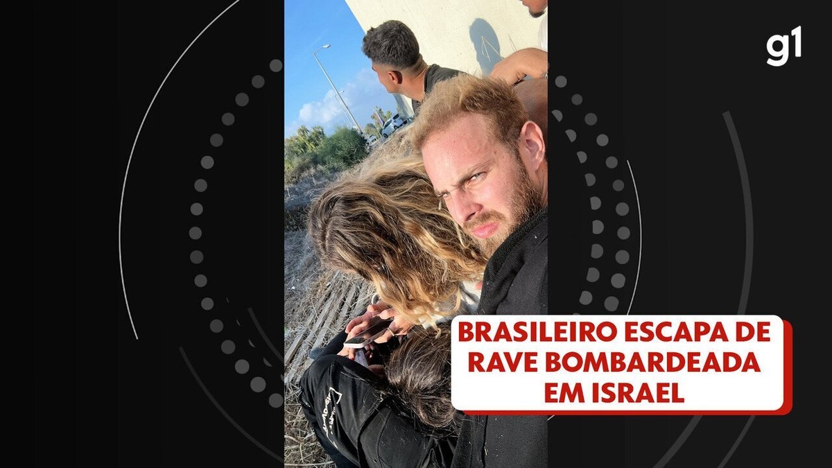 Brasileiro conta como fugiu de rave bombardeada em Israel: ‘Terroristas ...