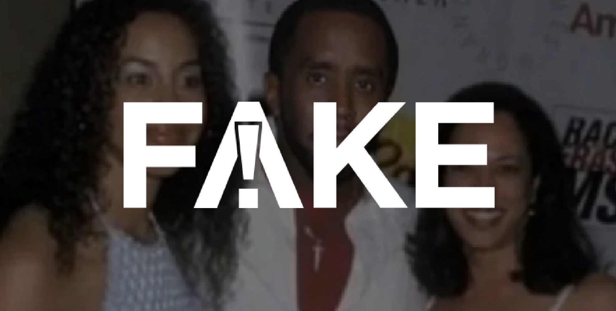 É #FAKE que Kamala Harris posou para foto ao lado do rapper P. Diddy | G1