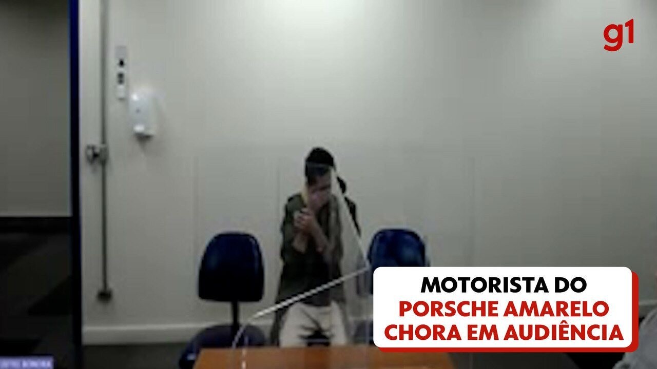 Vídeo: motorista de Porsche amarelo chora em audiência na Justiça que ...