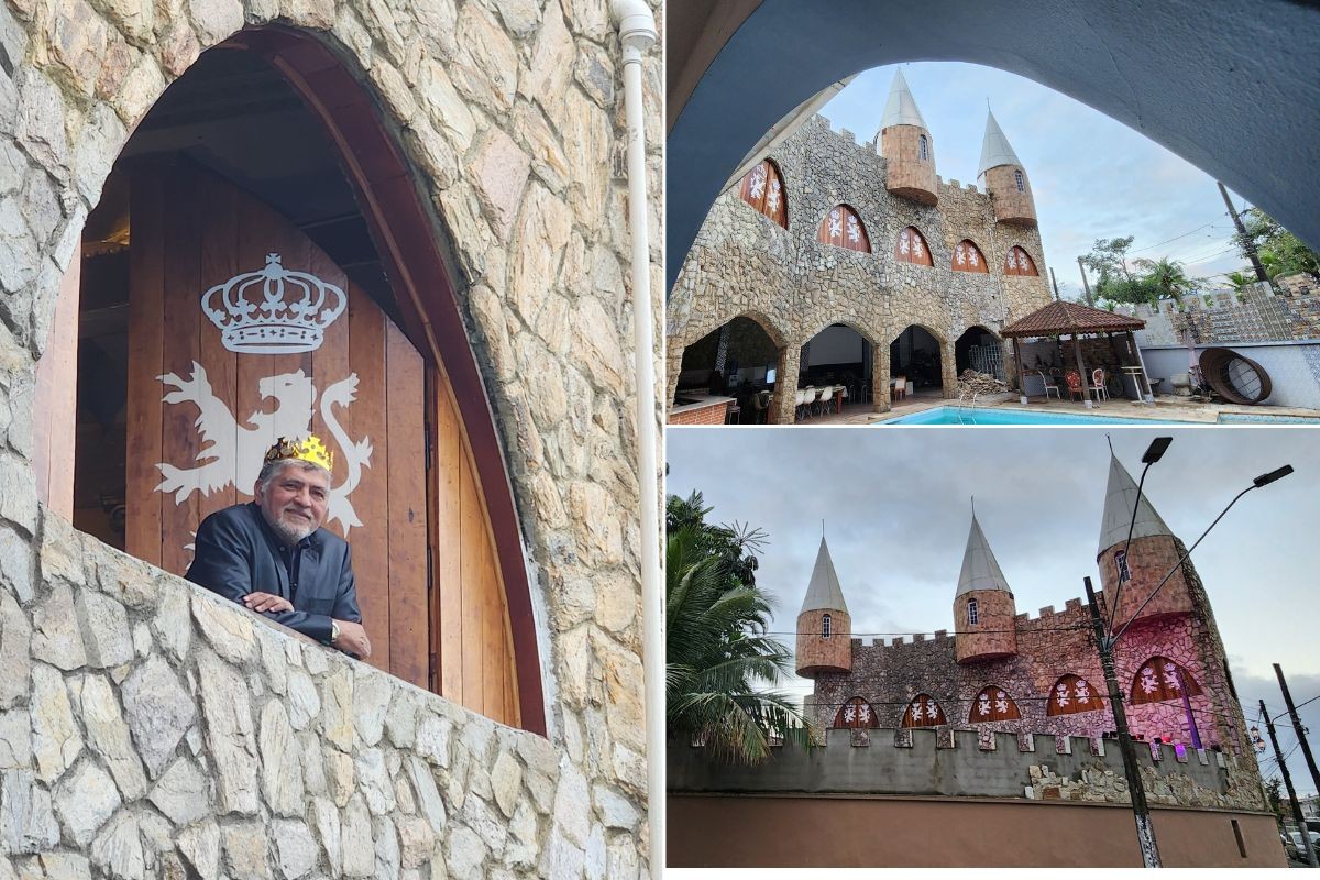 Rei de Cubatão: homem constrói castelo, usa coroa e vive em meio a ...