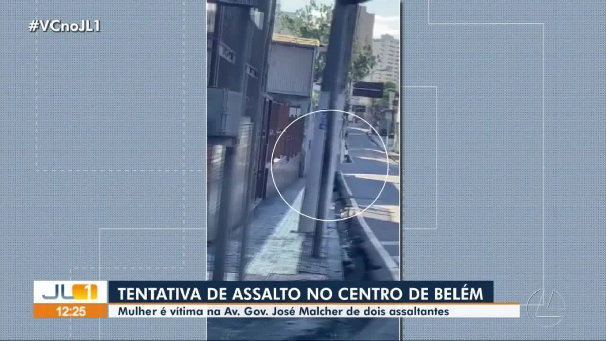 Assaltantes são flagrados tentando fazer vítima no centro de Belém ...