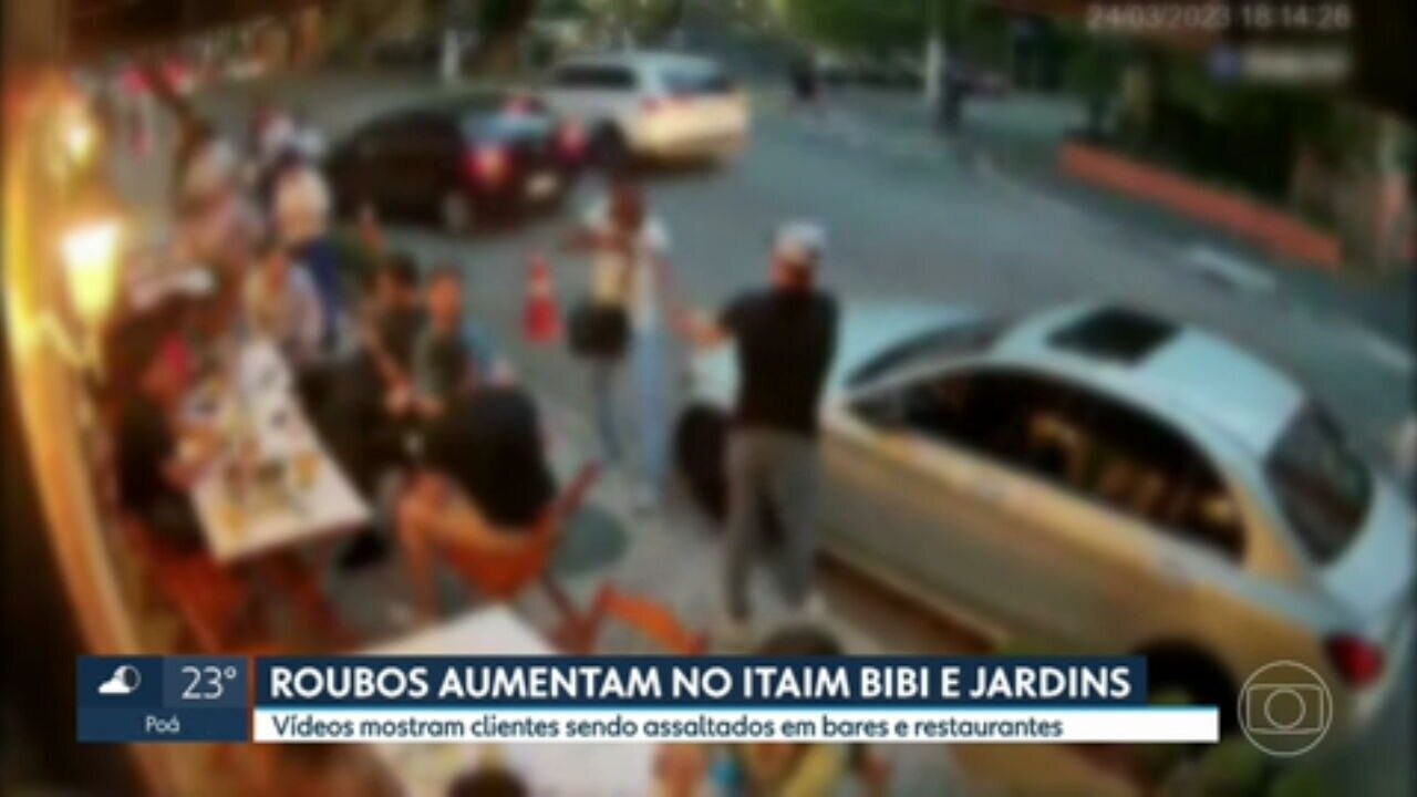 Roubos aumentam em bairros nobres de SP e câmeras de segurança flagram ...