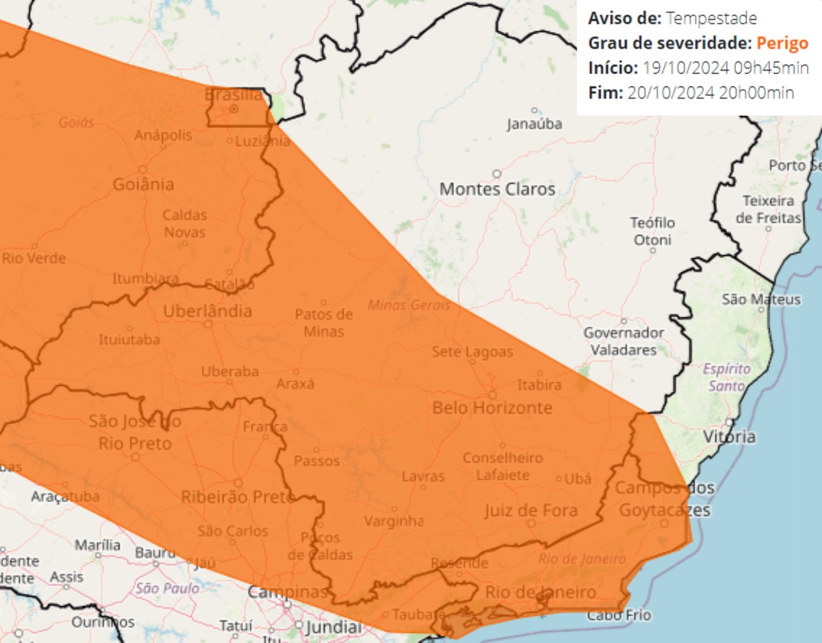 Sul de Minas tem alerta para tempestade com chance de alagamentos e ...