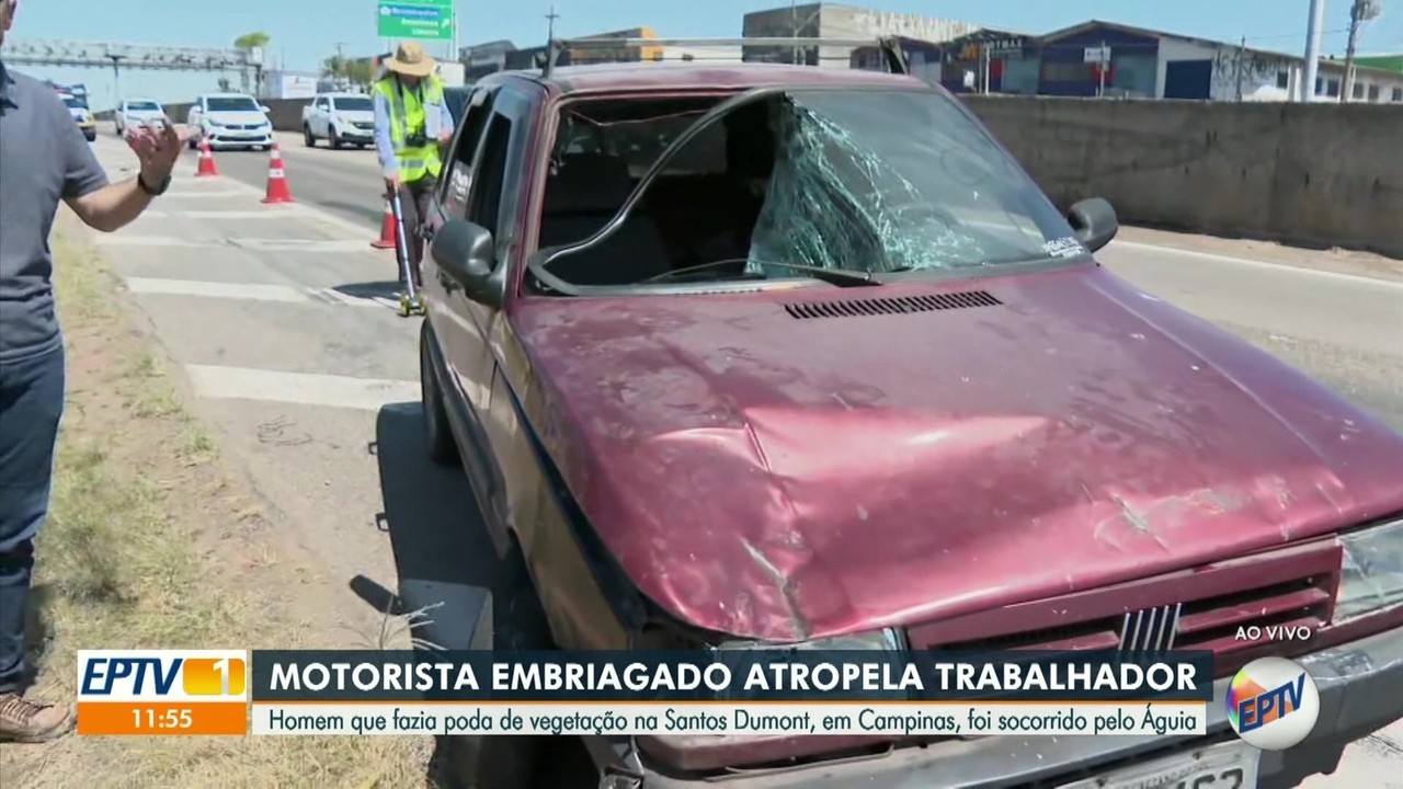 Motorista embriagado atropela trabalhador na Rodovia Santos Dumont, em Campinas