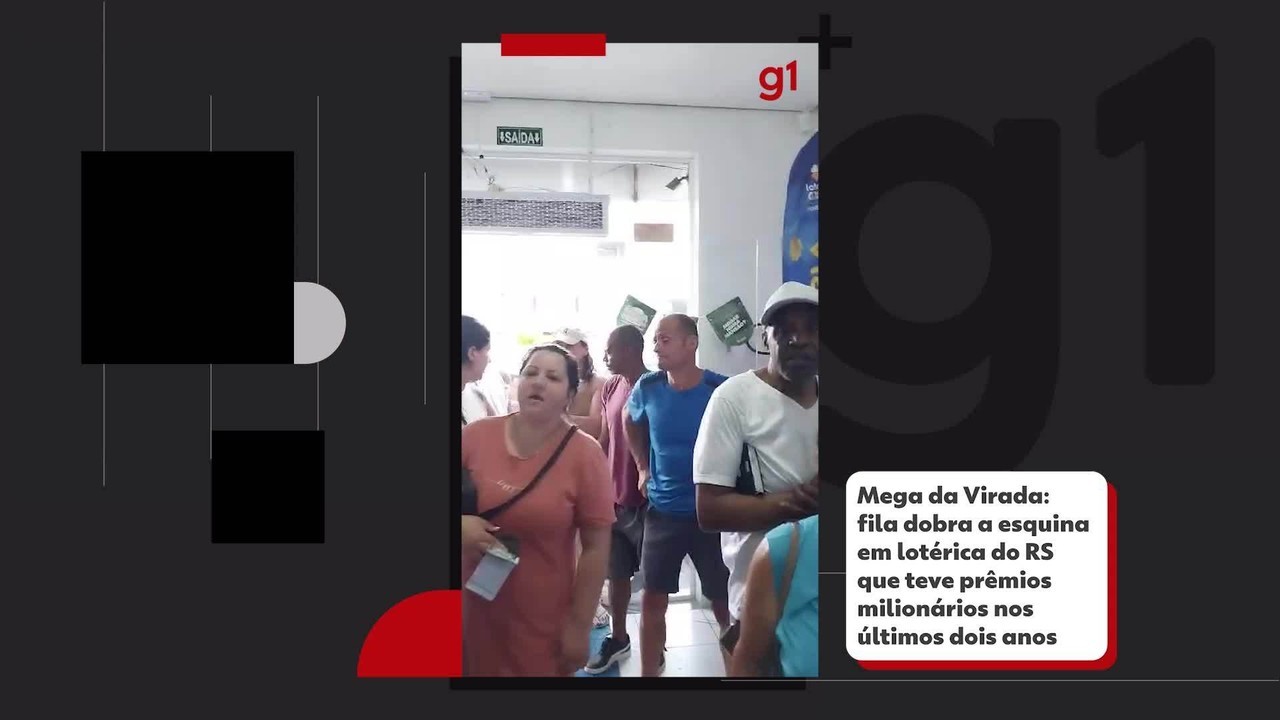 Mega da Virada: fila dobra a esquina em lotérica do RS que teve prêmios ...