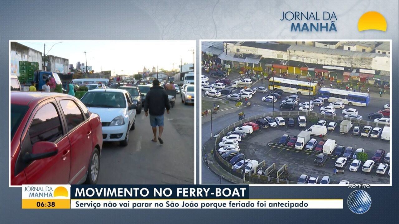 Motoristas formam grande fila na região do ferry-boat nesta terça, em ...