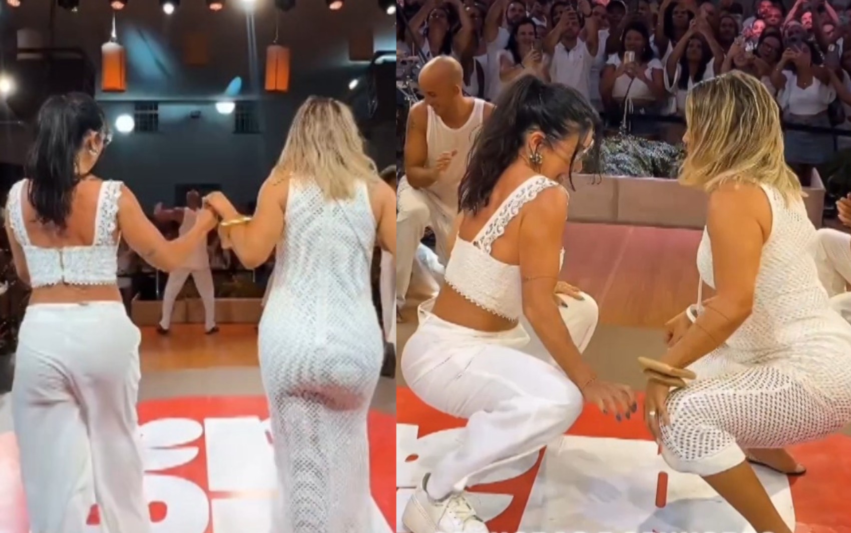 Carla Perez e Scheila Carvalho vão 'até o chão' ao som de hit do É o ...