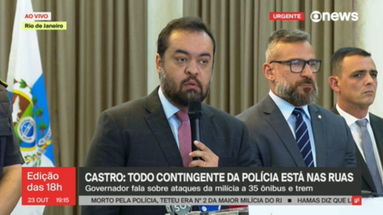 Cláudio Castro classifica ataques a transportes como 'terroristas' e ...