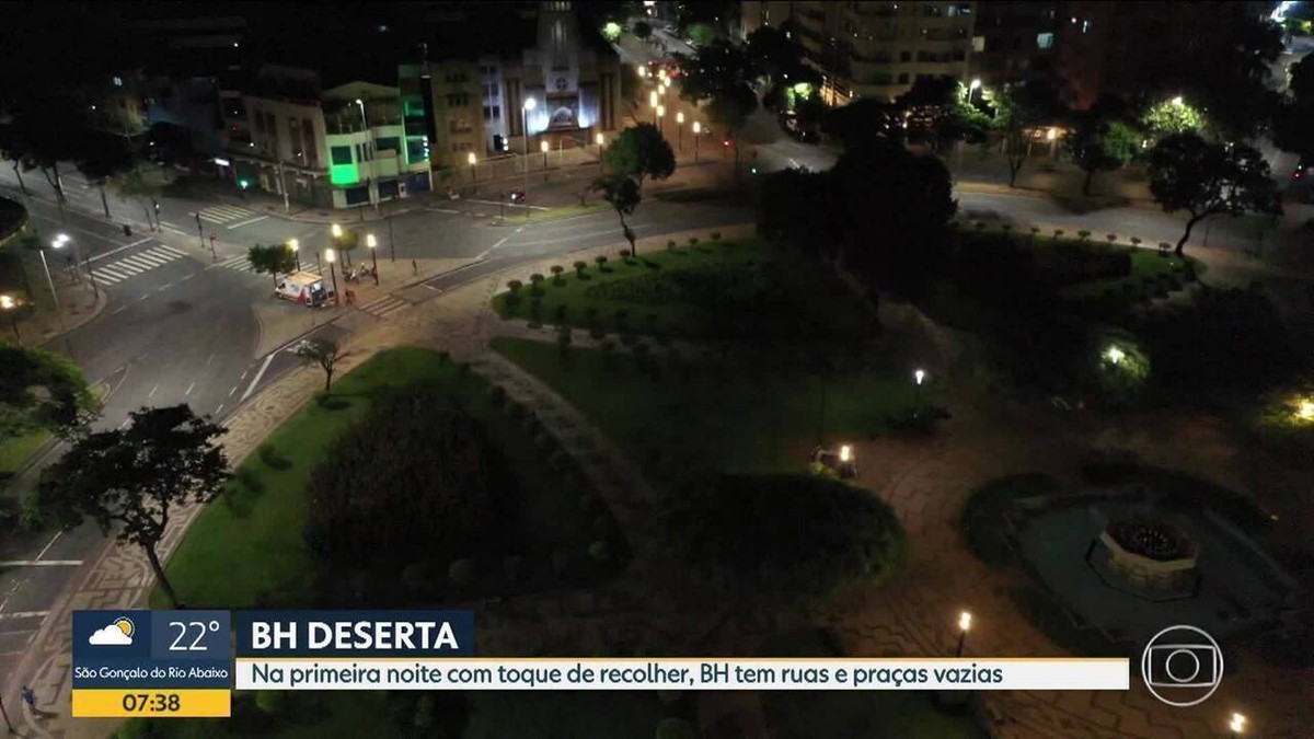 Ruas de Belo Horizonte ficam desertas em primeira noite de toque de ...