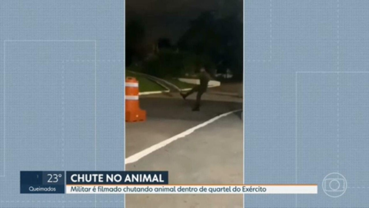 VÍDEO: militar do Exército chuta animal, e imagens viralizam | Rio de ...