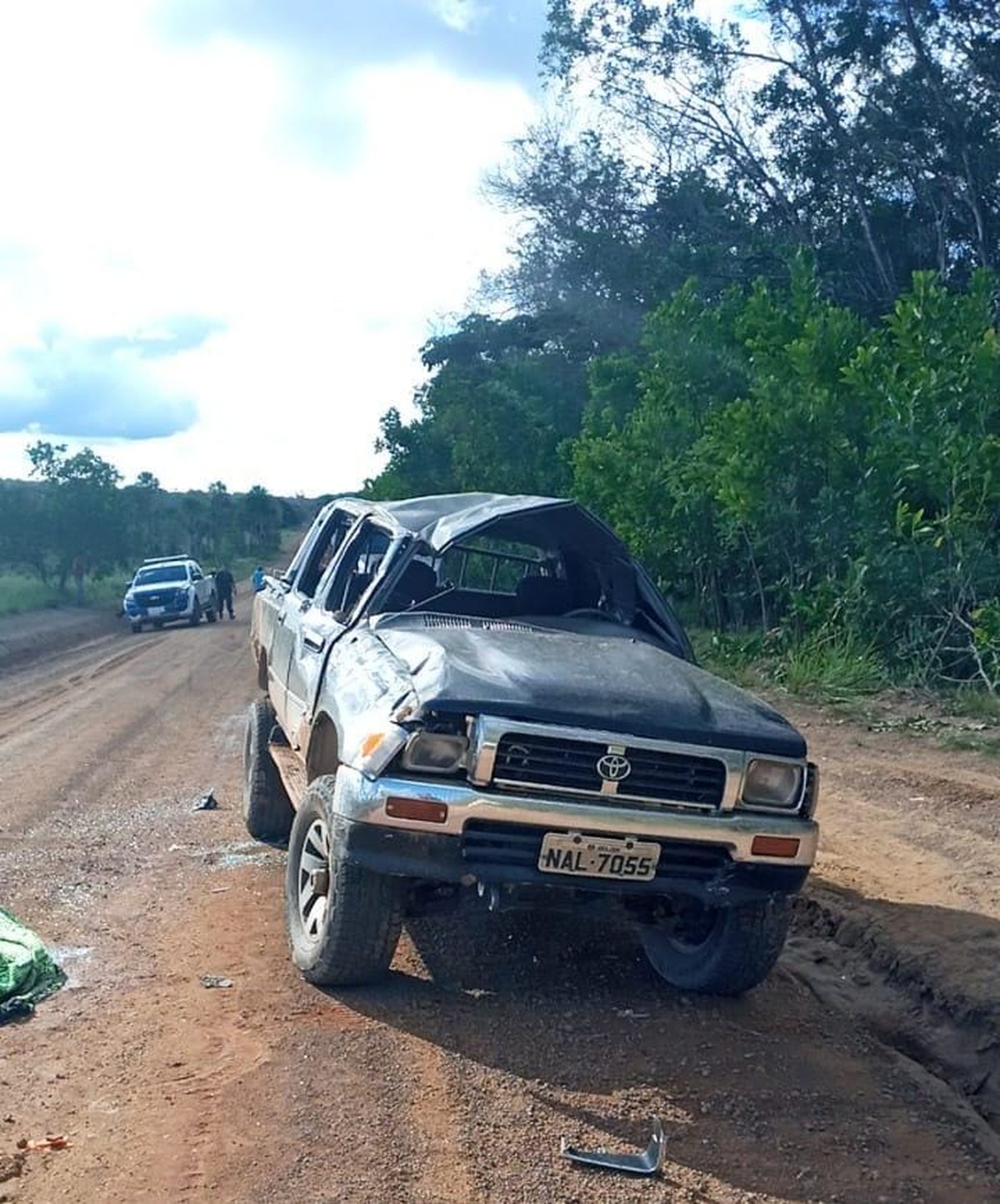 Dois homens morrem e outros dois ficam feridos em capotamento no interior de RR | Roraima | G1