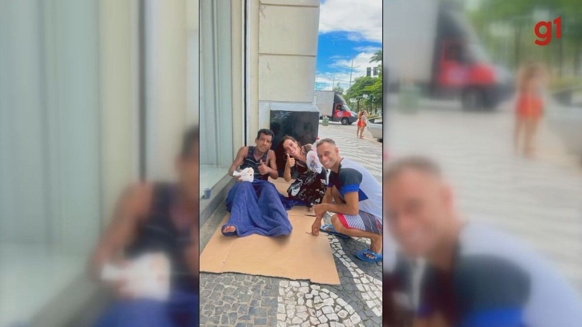 Casal 'maloka' que viralizou mostrando vida nas ruas entrega alimentos para moradores ...