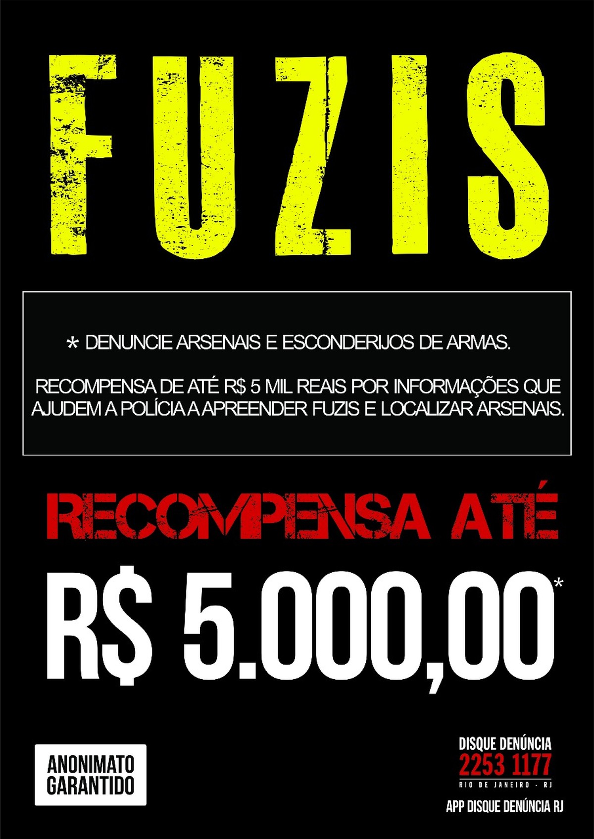 Disque Denúncia Oferece Até R 5 Mil Por Informações Que Ajudem A