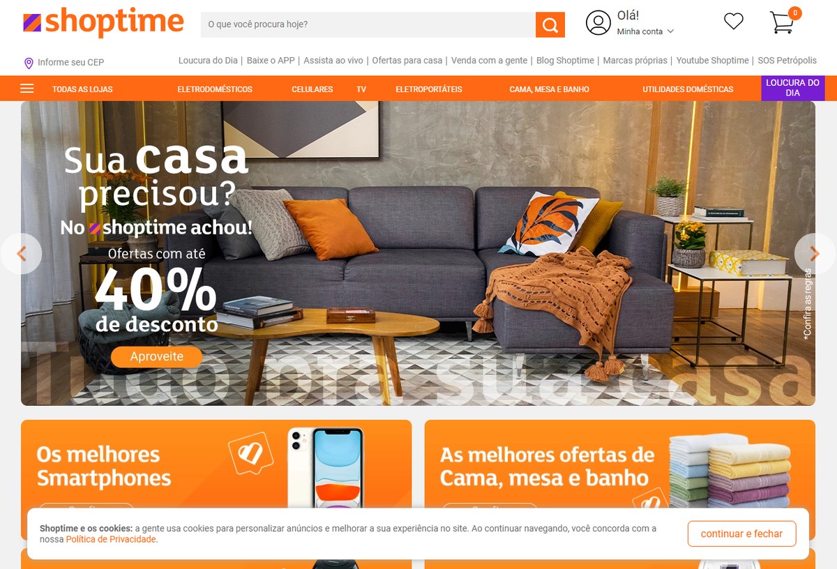 Site do Shoptime volta a funcionar após quatro dias fora do ar ...